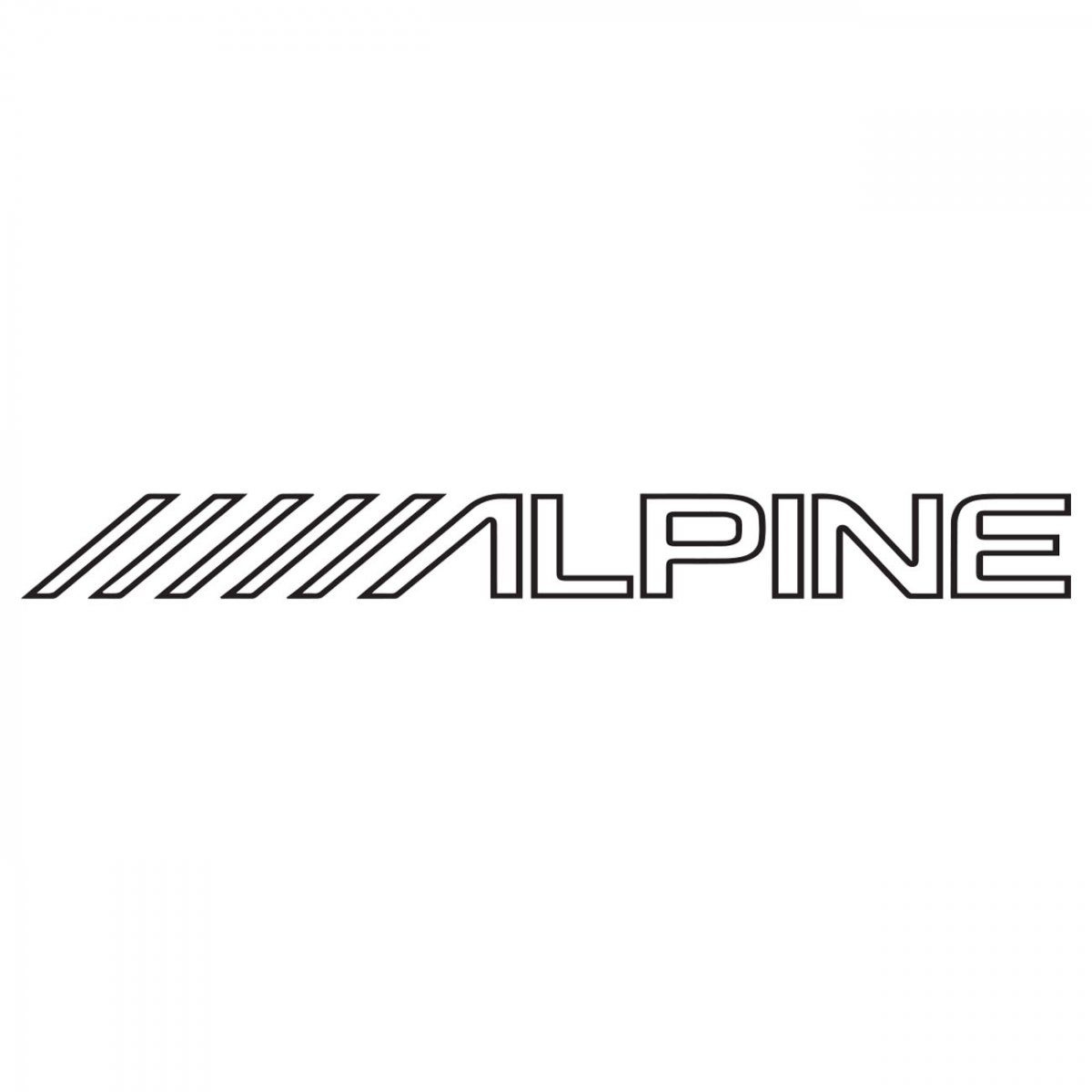 Alpine logo 1 - Vis alle stickers - FolieGejl.dk