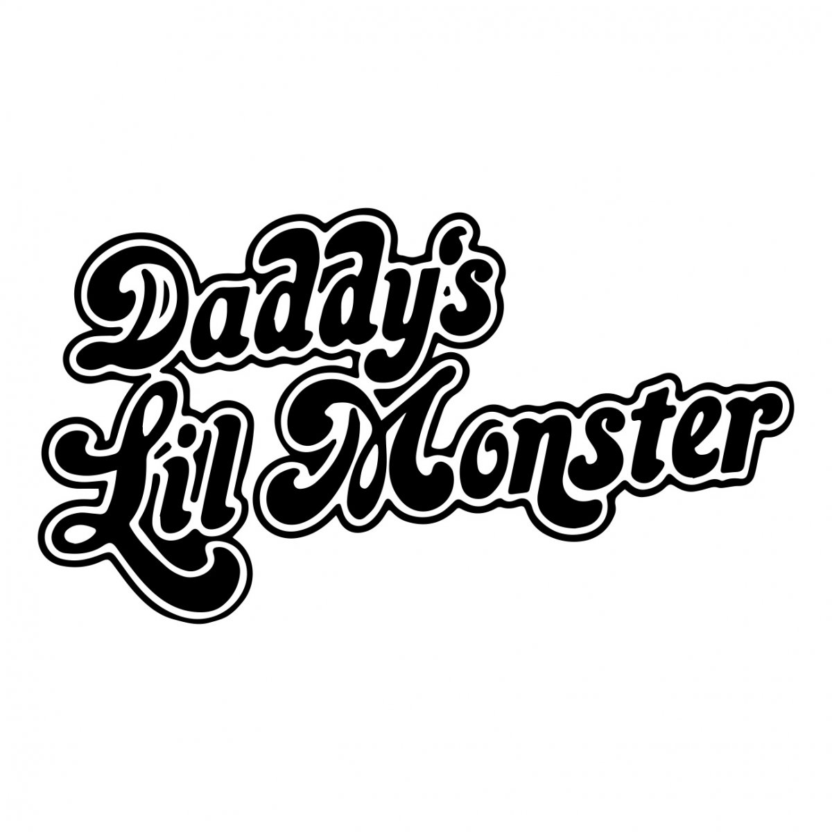 daddys little monster - Vis alle stickers - FolieGejl.dk