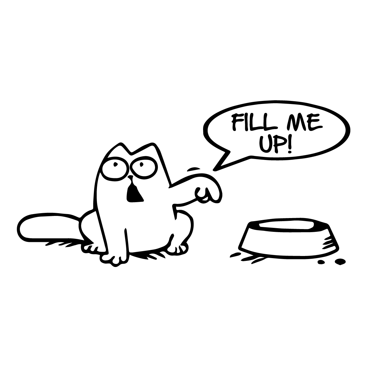 Fill Me Up Vis Alle Stickers FolieGejl dk