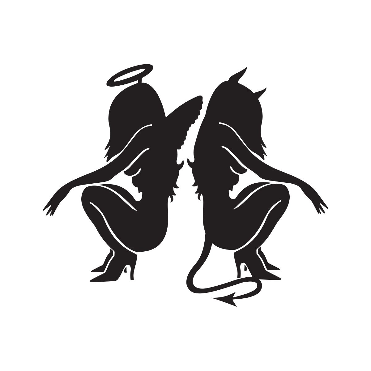 Good Vs Evil Vis Alle Stickers FolieGejl dk