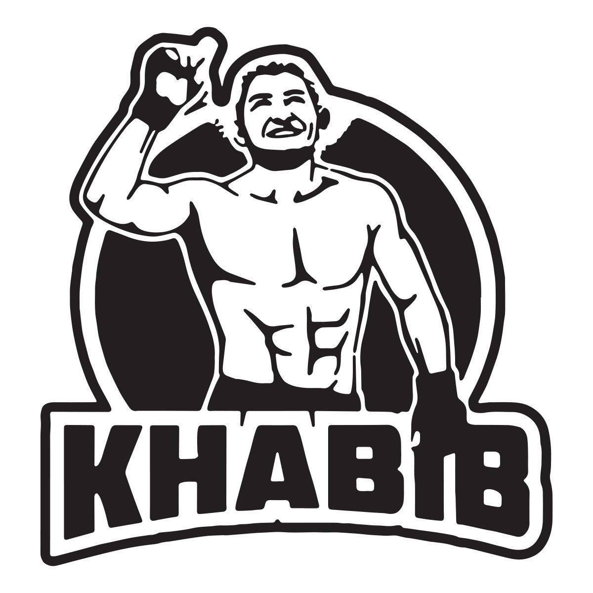 Khabib UFC fighter - Vis alle stickers - FolieGejl.dk