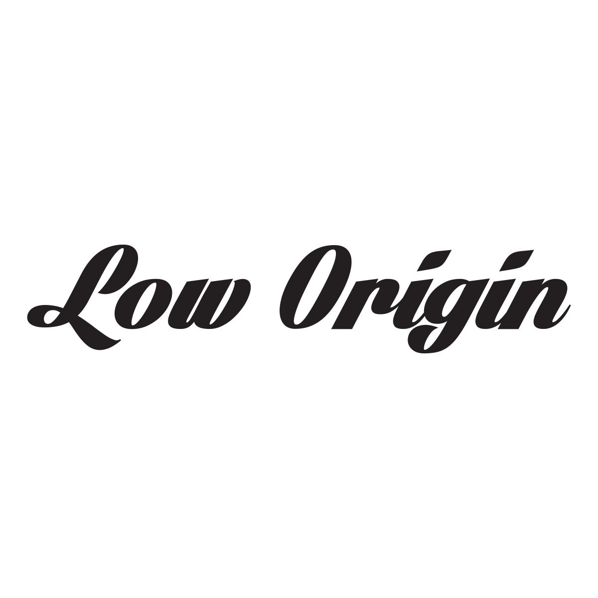 low origin - Vis alle stickers - FolieGejl.dk