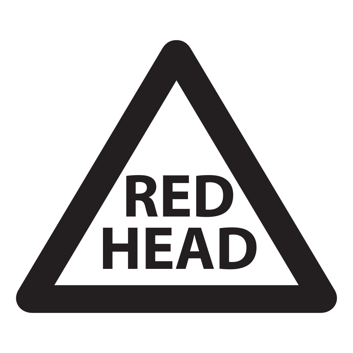 Red Head Vis Alle Stickers FolieGejl dk